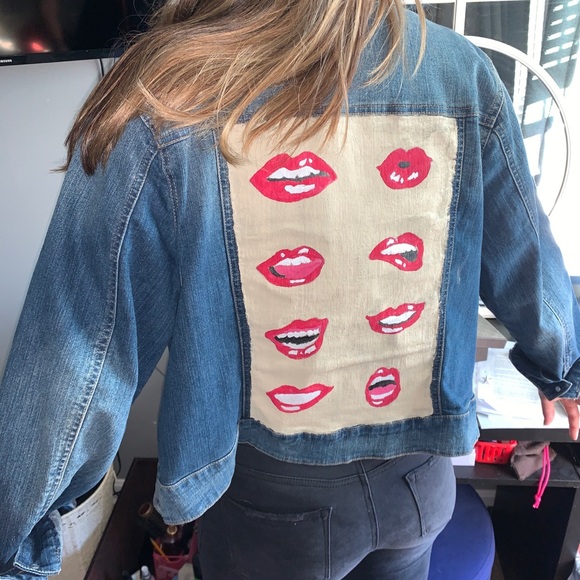 Jackets & Coats | Lips Jean Jacket | Poshmark
